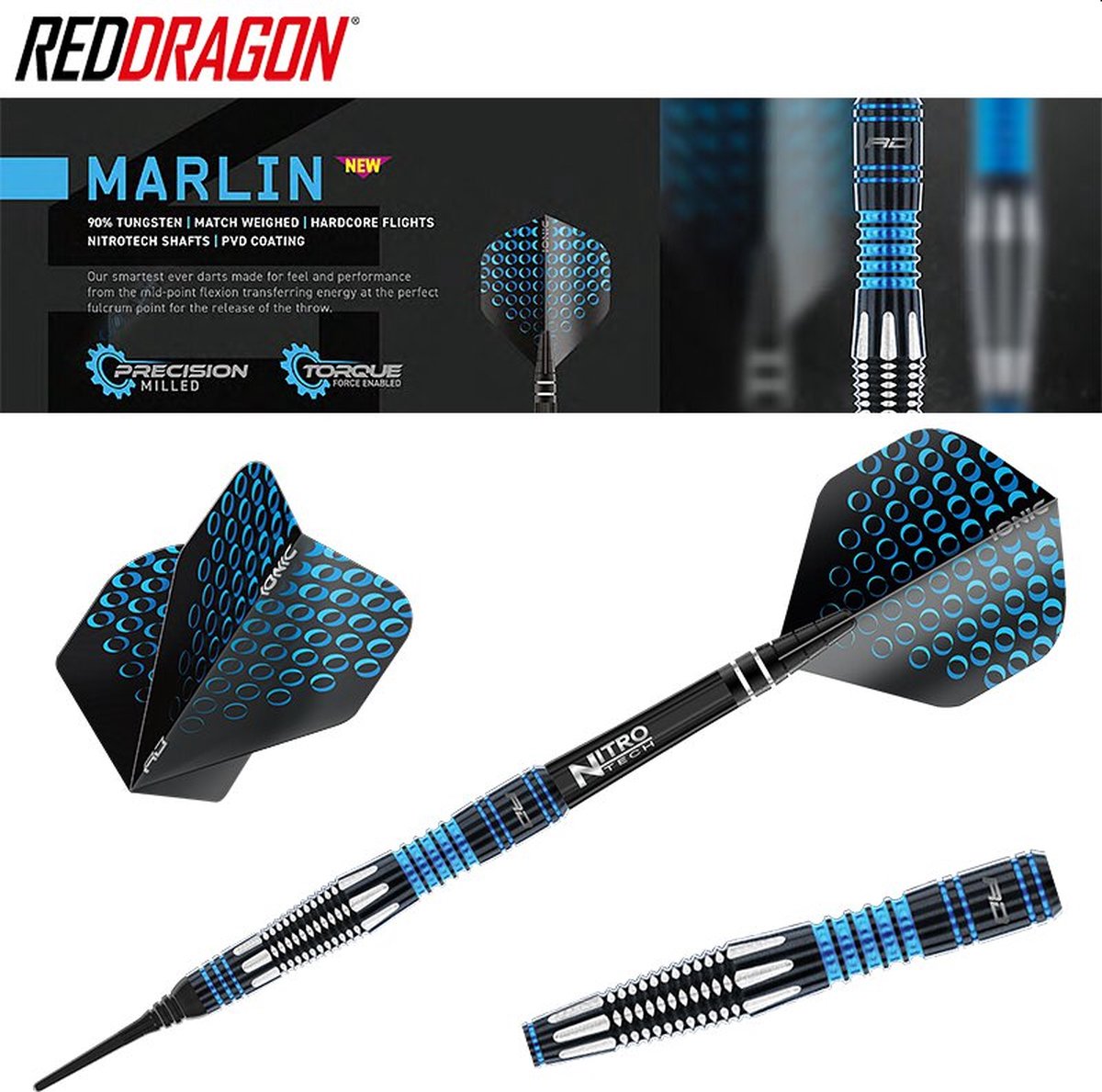 Reddragon Marlin Darts | bol