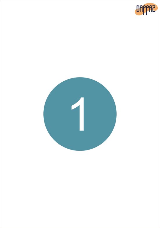 5 stuks Stickervellen A4 Printetiketten Wit - 1 Sticker per Vel - 210 x ...