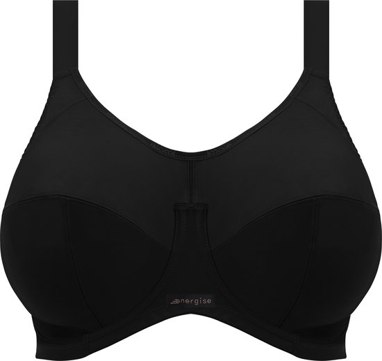 Elomi ENERGISE UW SPORTS BRA Dames Sportbeha - Black - Maat 80K | bol