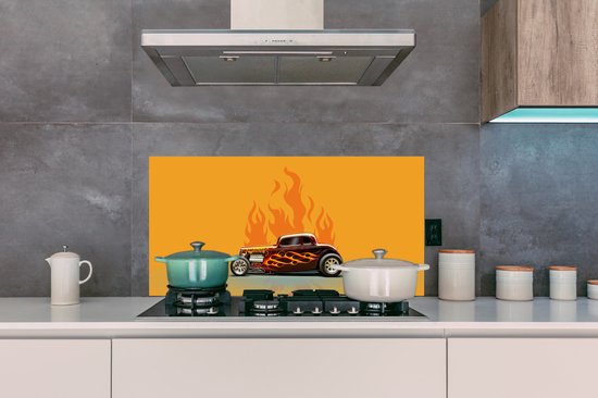 Spatscherm Keuken - Kookplaat Achterwand - Spatwand Fornuis - 100x50 cm ...