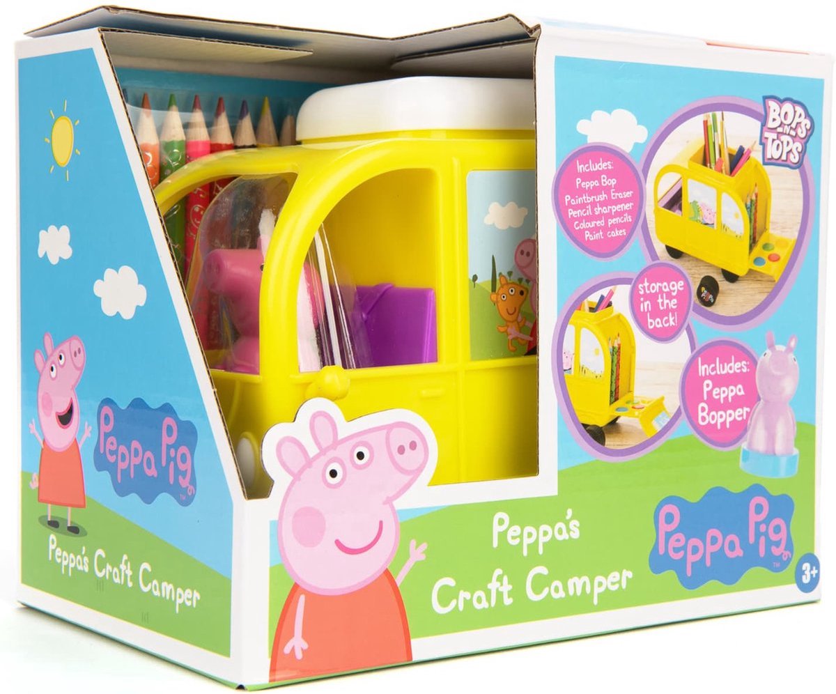 PEPPA PIG - CRAFT CAMPER - SPEELGOED - BOPS N TOPS - KLEUREN - POTLODEN ...
