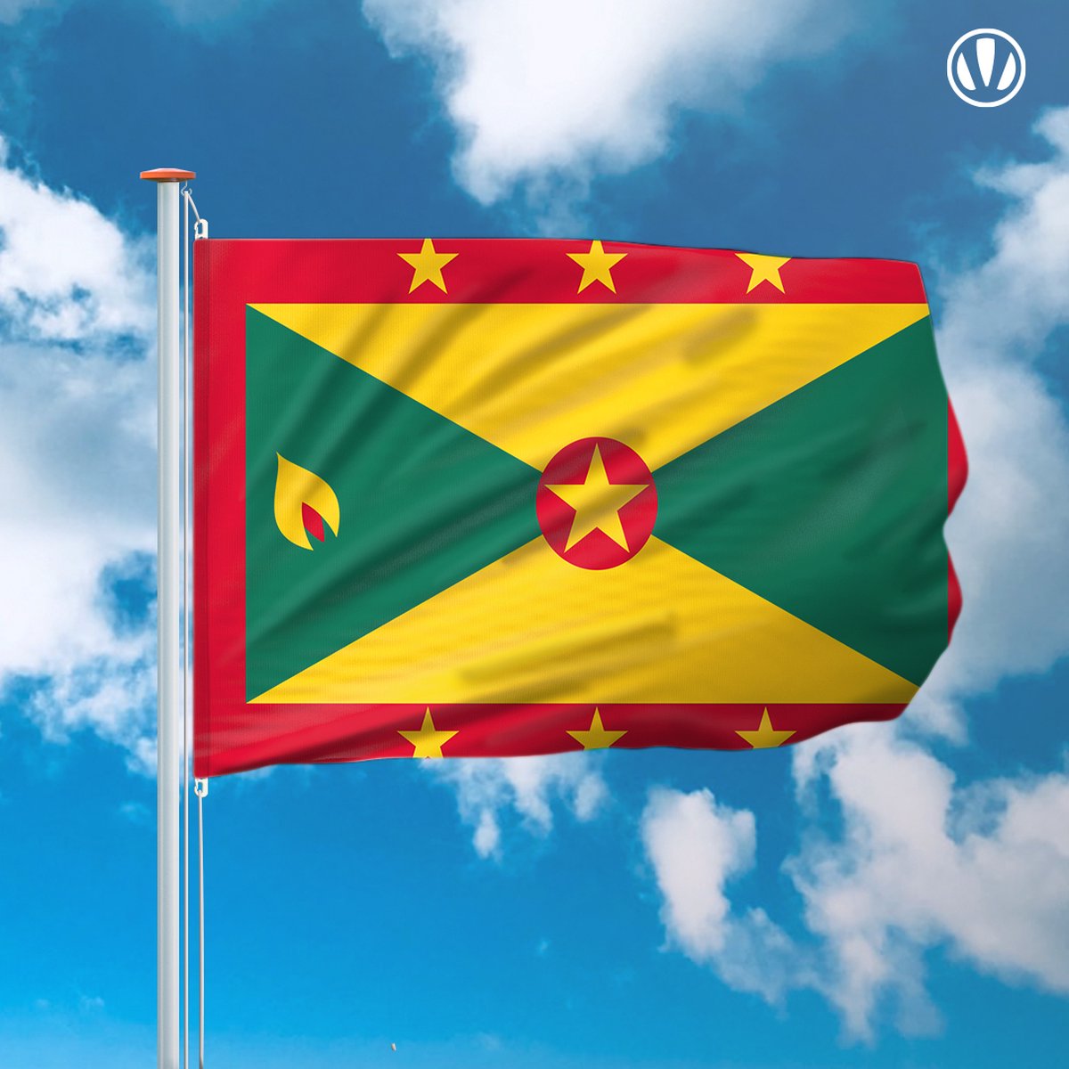 vlag Grenada 150x225cm - Spunpoly | bol.com