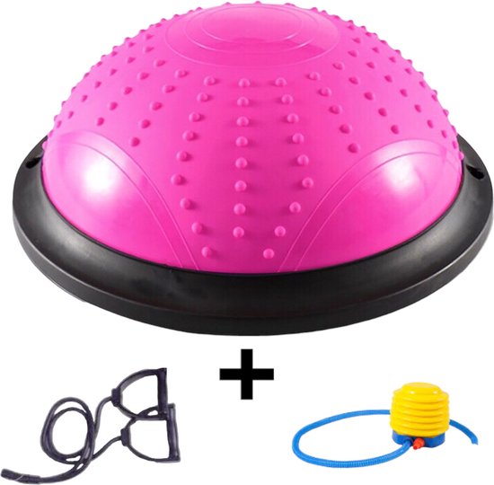 Bosu ball balans trainer - Roze - Fitness - Balance Board - Balansbord ...