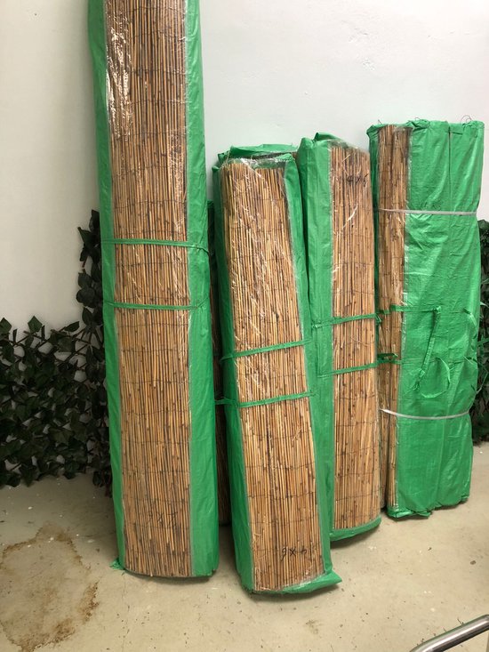 Riet Mat Extra Dik op rol B200cm x H120cm / Naturel | bol.com
