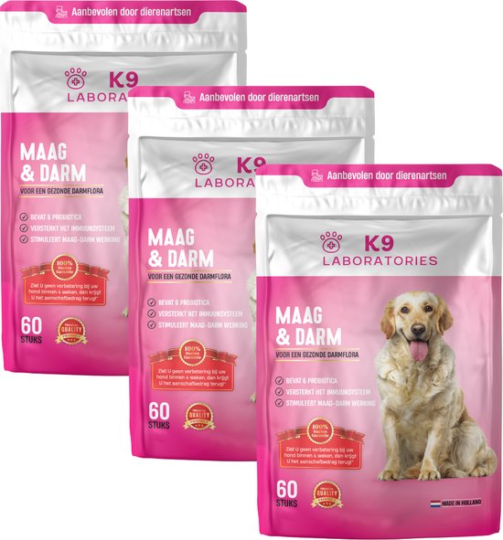 K9 Laboratories - Maag & Darm Trio Pack - voor Honden - Probiotica Hond ...