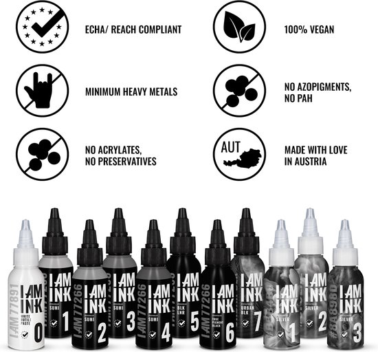 I AM INK - One Drop Ink Smoothener 30ml Vegan Tattoo Inkt Inkt Verbeteraar | True... | bol.com