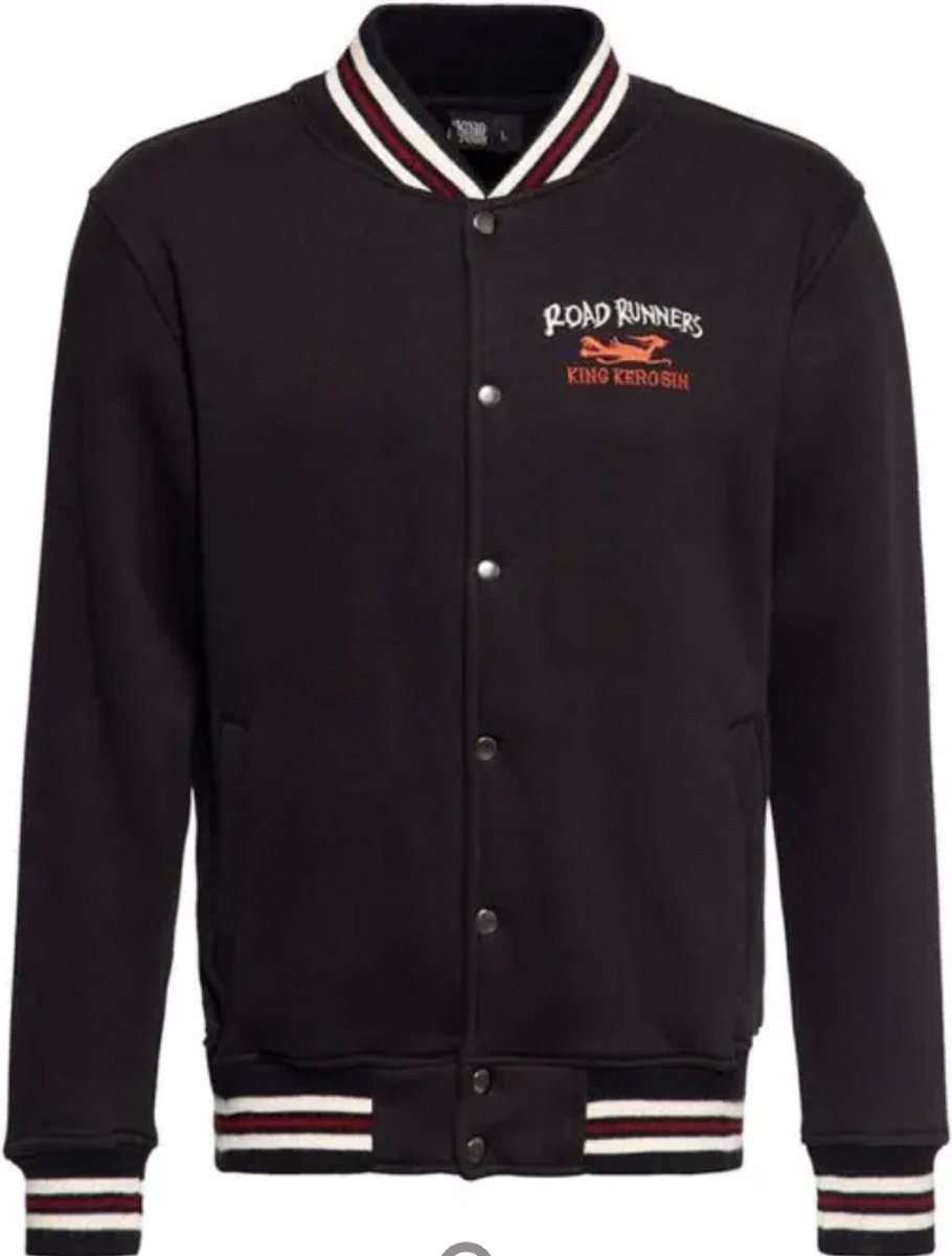 King Kerosin College Jas Roadrunner Zwart | bol.com