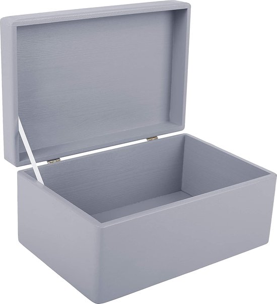 Creative Deco Grote Houten Doos Opbergdoos Zwart | 30 x 20 x 14 cm ...