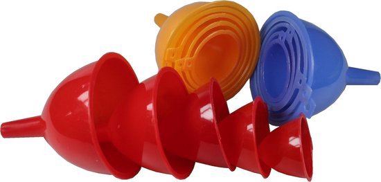 SOROH | Trechterset | Kunststof | WATER | OLIE | BRANDSTOF | 5 delig ...