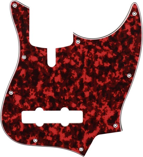 Pickguard, Sire Marcus Miller V-series, 3 ply, tiger red | bol