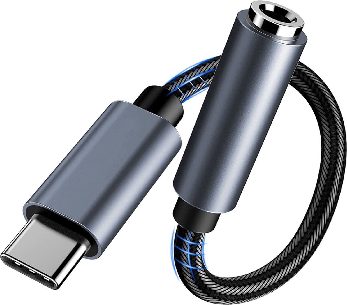 USB-C naar Jack 3.5mm adapter kabel - DAC Chip | bol.com