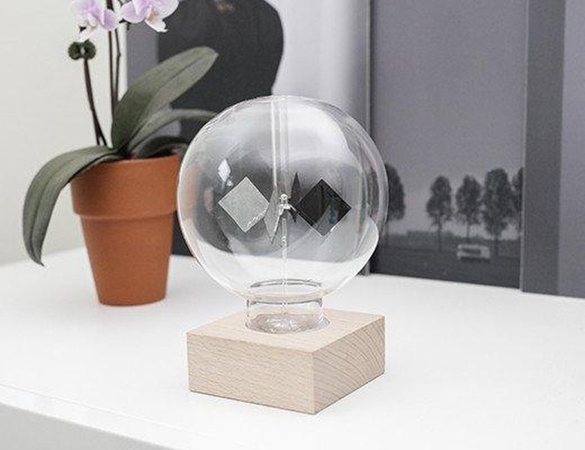 Kikkerland Radiometer op zonne-energie – Woonaccessoires - Cadeau | bol.com