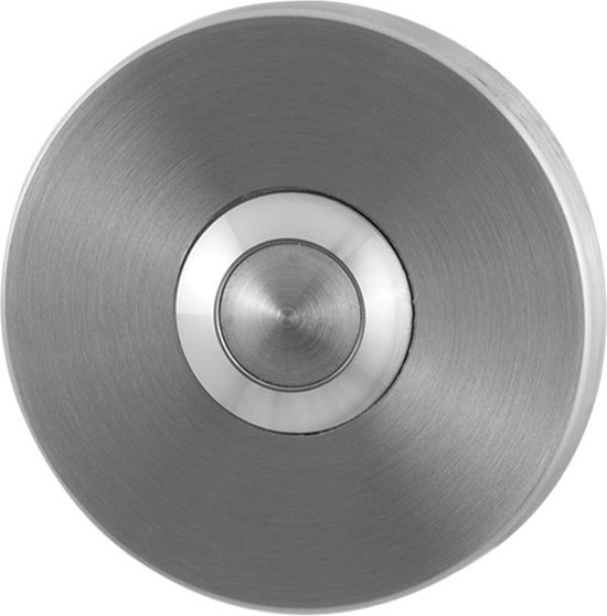 Huisbel rond 50x6 mm RVS geborsteld | bol