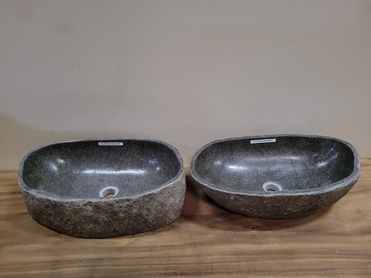 2 wasbakken uit 1 steen waskom set FL21775 | bol.com
