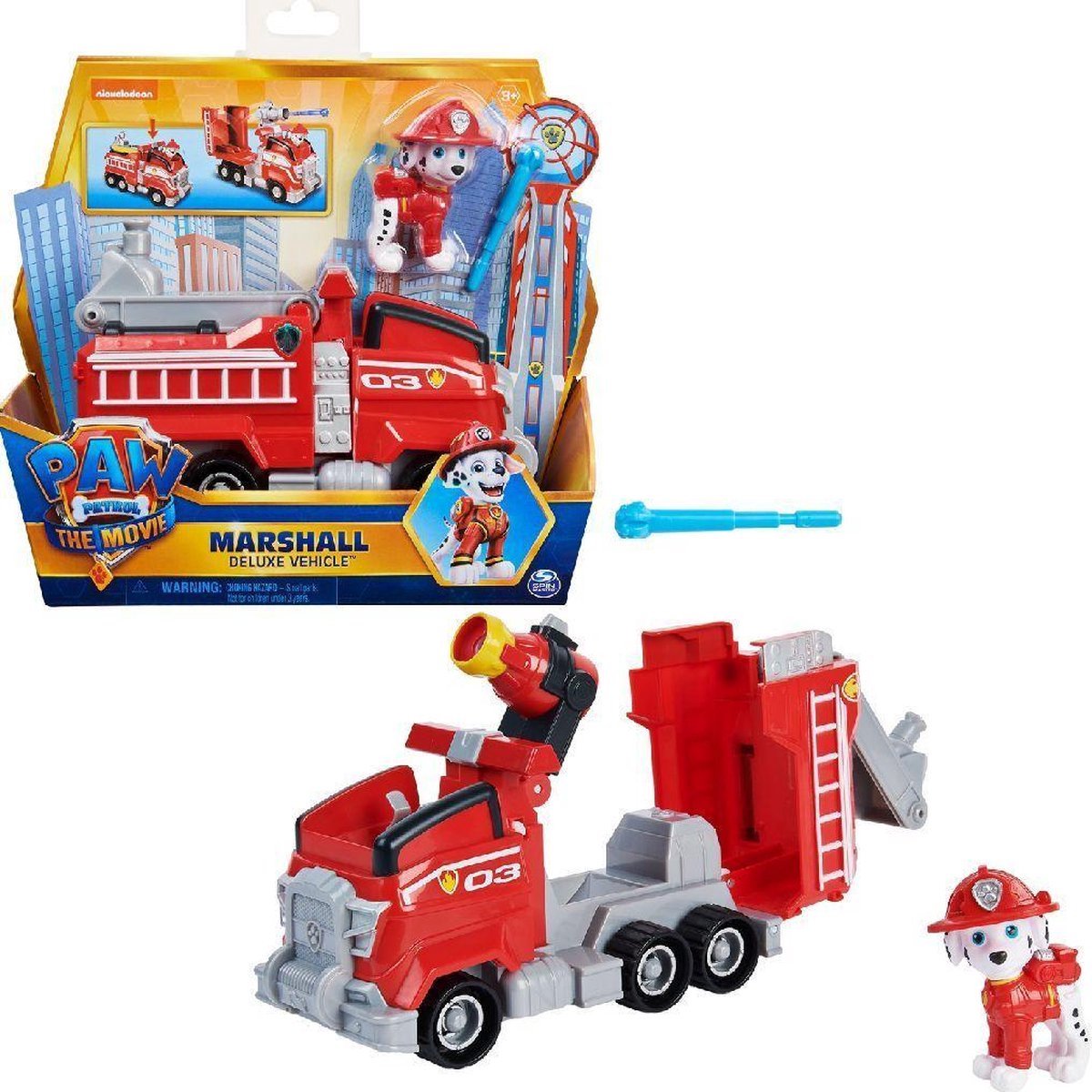 Paw Patrol The Movie Deluxe Basic Vehicle Marshall | bol.com