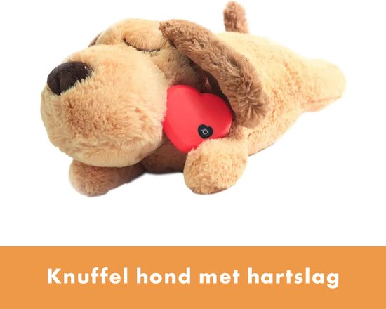 MethoBrick Knuffel Hond met Hartslag – Hondenknuffel voor Puppy - Puppy ...