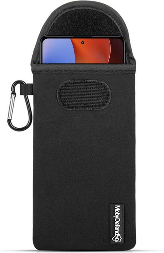 Hoesje voor Xiaomi Redmi Note 12 Pro Plus - MobyDefend Neopreen Pouch ...