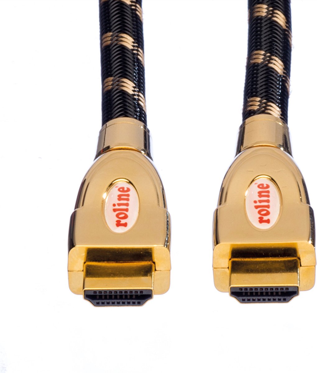 ROLINE GOLD HDMI Ultra HD Kabel met Ethernet, M/M, Retail Blister, 2 m ...