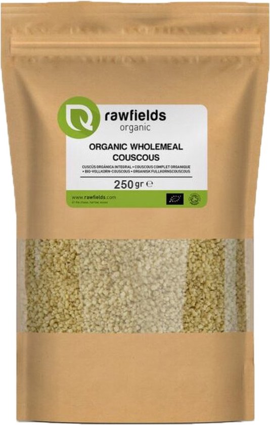 Rawfields Organic - Volkoren Couscous - Wholemeal Coucous - Vegan ...