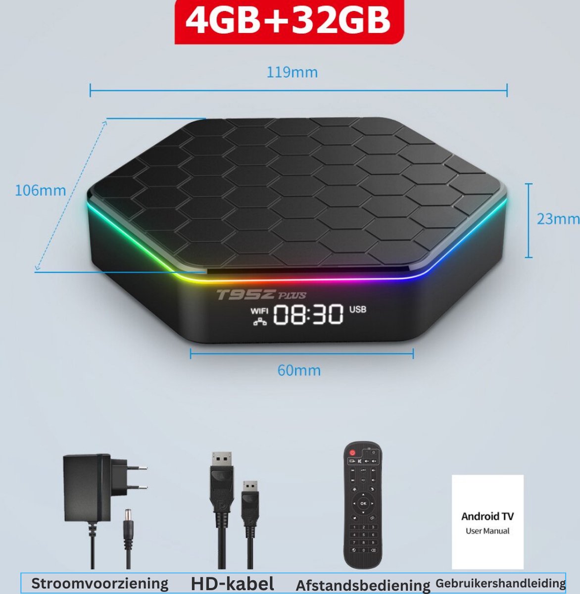 Iptv Box - Android Tv Box Avec Télécommande - Iptv Avec 36 GB De ...