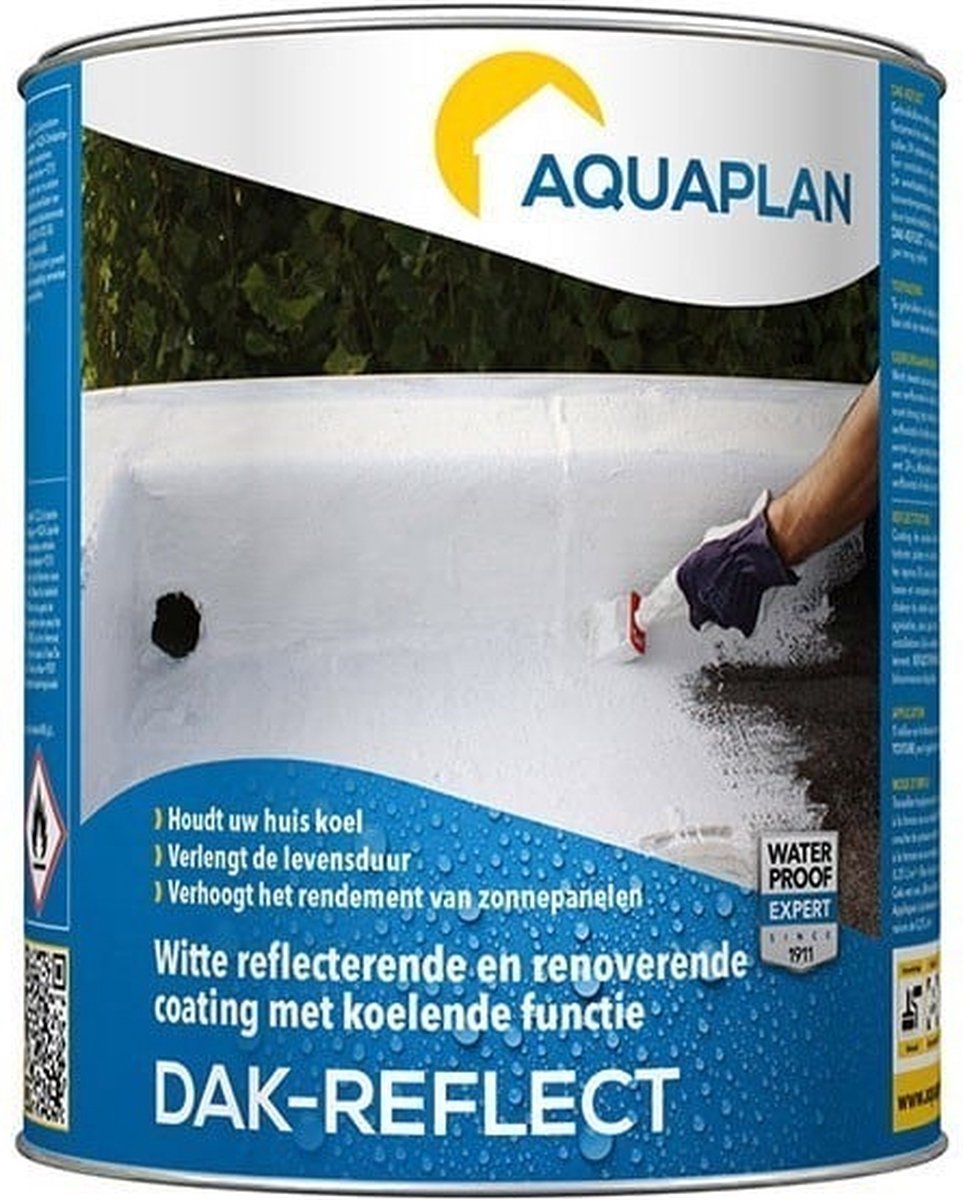 Aquaplan Dak-Reflect - renoverende en koelende coating - verhoogt ...