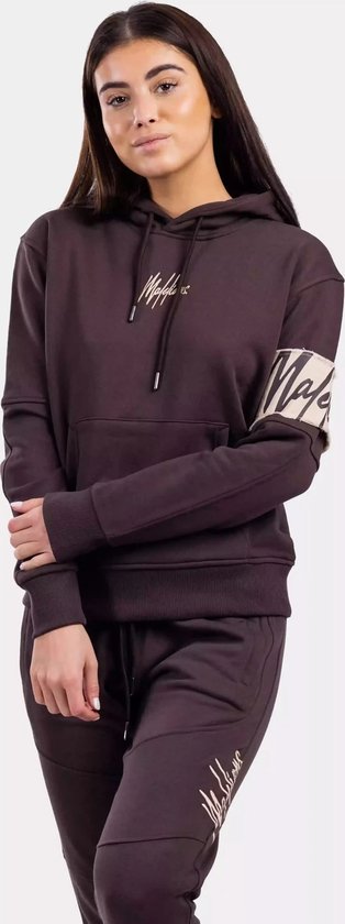 Malelions Captain Hoodie Dames Brown/Taupe | bol.com