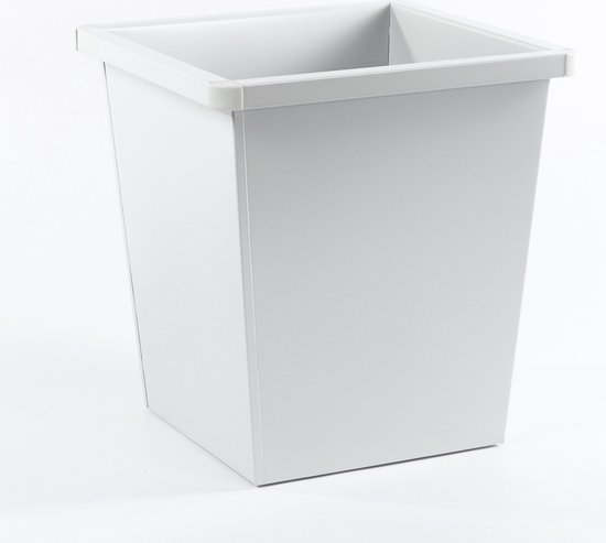 Vepabins Papierbak staal grijs 21 liter (Prijs per stuk) | bol