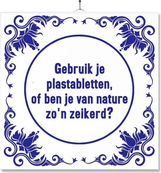 Tegel Met Opdruk | Grappig | Humor | Verjaardag kado | Toilet WC ...