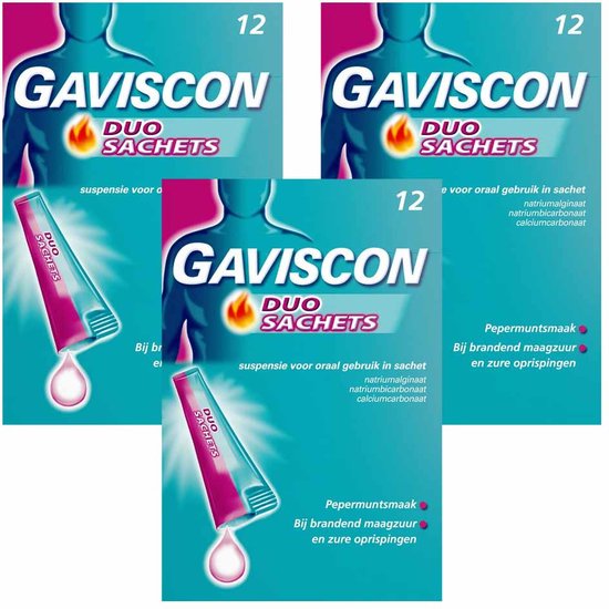 Gaviscon Duo Sachets - 3 x 12 sachets | bol