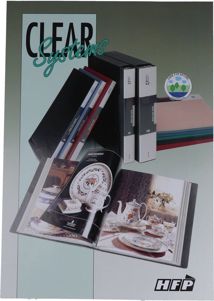 HFP Showmap - Presentatiemap - Blauw - A4 - 40 tassen - documentenmap | bol.com