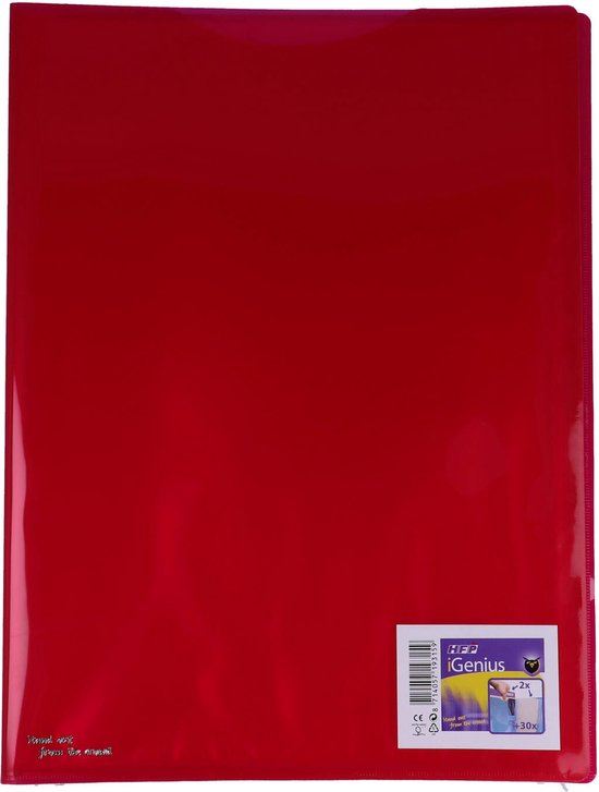 HFP Showmap - Presentatiemap - A4 - Rood - 30 tassen 433422 | bol