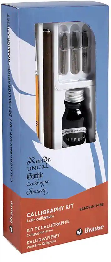 Brause Kalligrafie set - Complete pennen set met inkt en patronen | bol