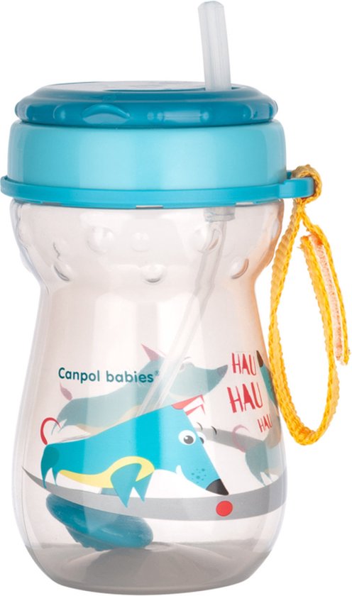 Canpol Baby | Sport Cup | met Flip-top verzwaard rietje | 350ml 350 ml | bol