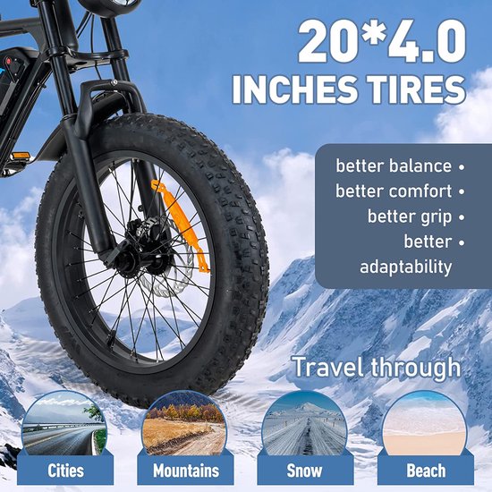 HITWAY elektrische fiets BK29-E Bike- 48V 18Ah Mountain Bike-250 W-tot ...