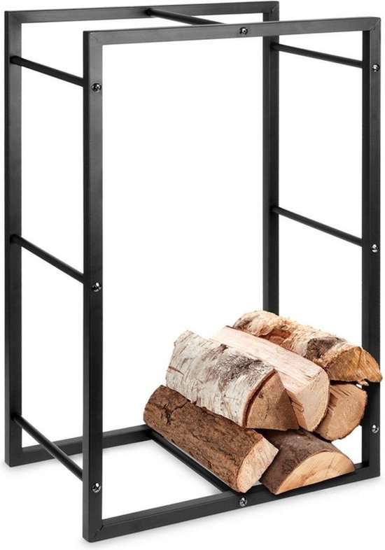 Pro Garden Haardhout/houtblokken opslag rek - metaal - 45 x 28 x 70 cm ...