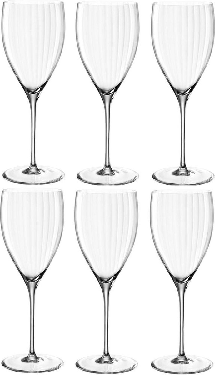 Leonardo Witte Wijnglas Poesia 350 ml - 6 stuks | bol