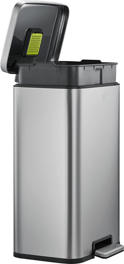 EKO - Madison pedaalemmer 50 liter - Stainless Steel Plastic - Misty mat RVS - Prullenbak | bol