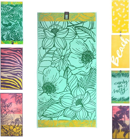 Strandhanddoek/badhanddoek, 90 x 180 cm, 100% biologisch katoen ...