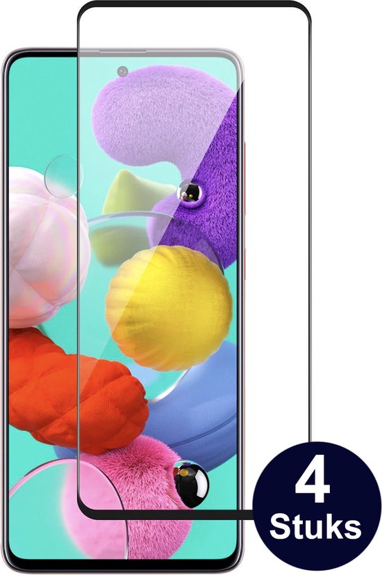 Screenprotector Samsung Galaxy A52 4G/5G Screen Protector Beschermglas - Full Cover -... | bol.com