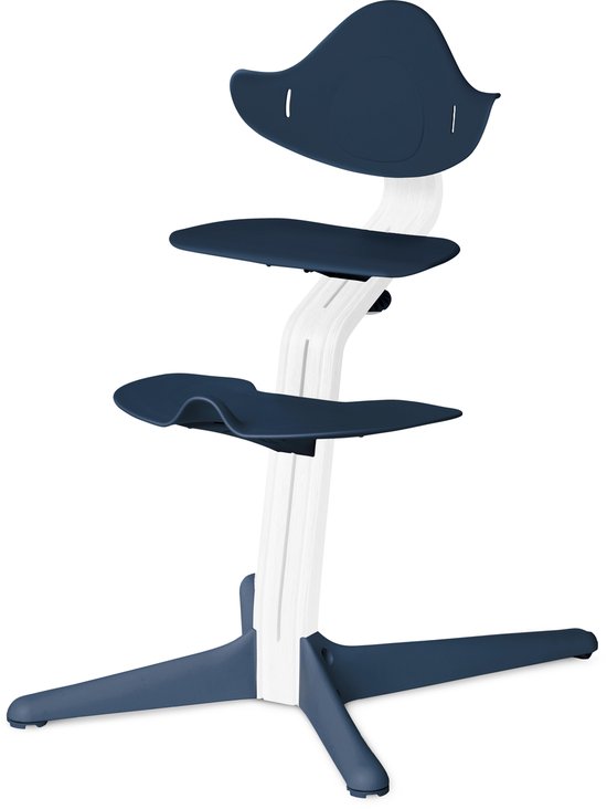 Chaise haute Stokke NOMI chaise réglable - Basis chêne laqué blanc et ...