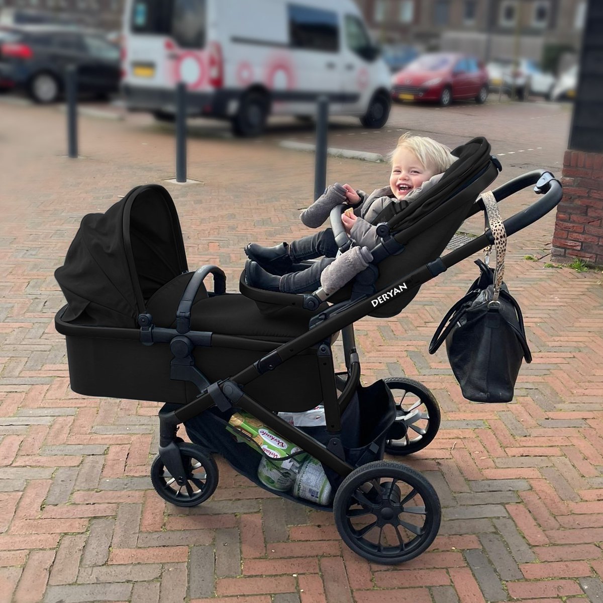 Deryan Evy V2 Kinderwagen - Duo Kinderwagen - Uitbreidbaar - Inclusief ...