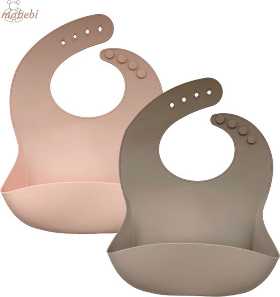 Mabebi MBB-ROBE - Set Slabbetjes - Slab met opvangbakje - Slabber | bol.com