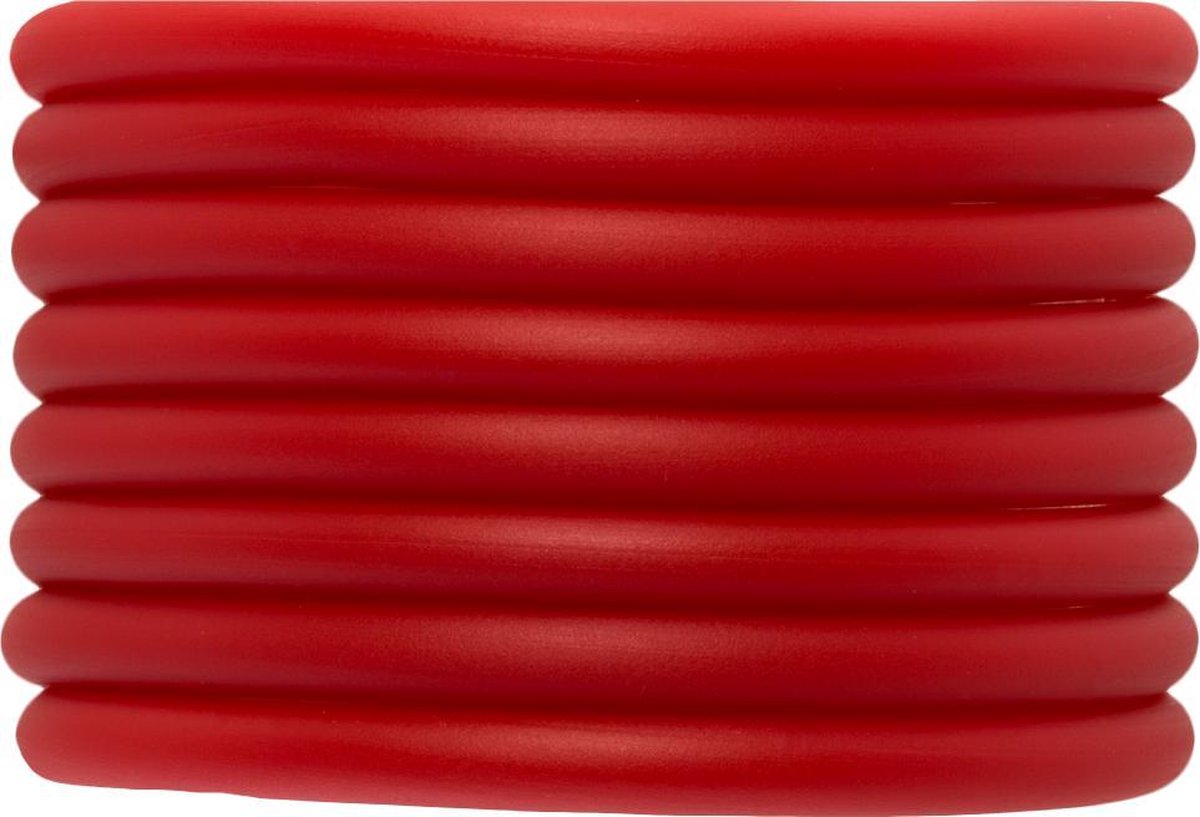 Rubber Koord (5 mm) Bright Red (2 Meter) holle binnenkant | bol.com