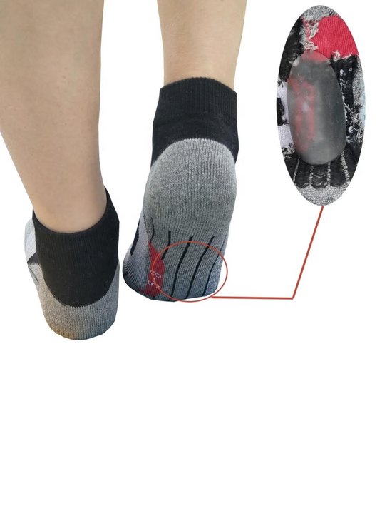 Hielspoor Sokken met GEL kussen voor schokdemping Maat 35-38 Fasciitis ...