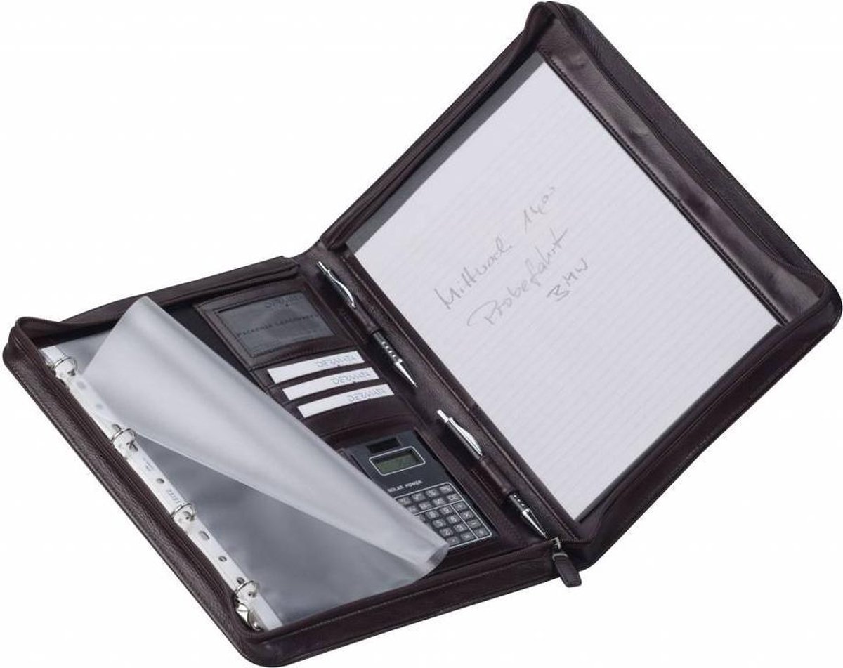 Schrijfmap A4 Volrundleder Dermata 2684A | bol.com