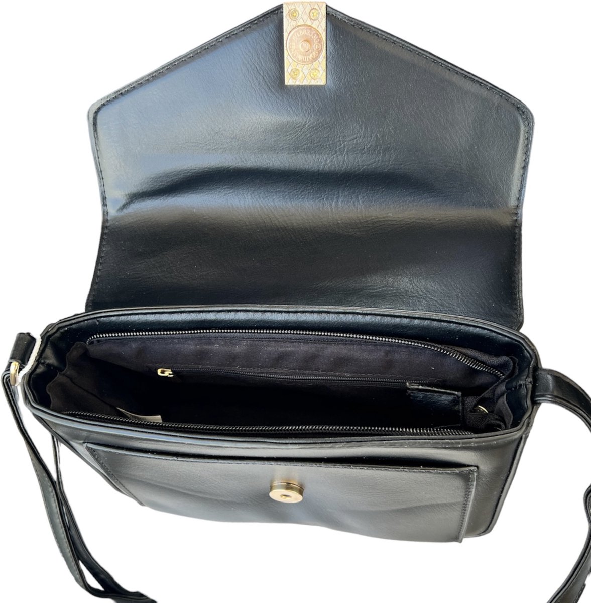 Schoudertas met Luipaardprint | Dames Schoudertas | Zwarte schoudertas ...