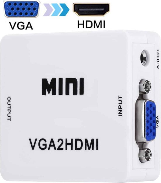 HD 1080P HDMI Mini VGA naar HDMI Scaler Box Audio Video Digital ...