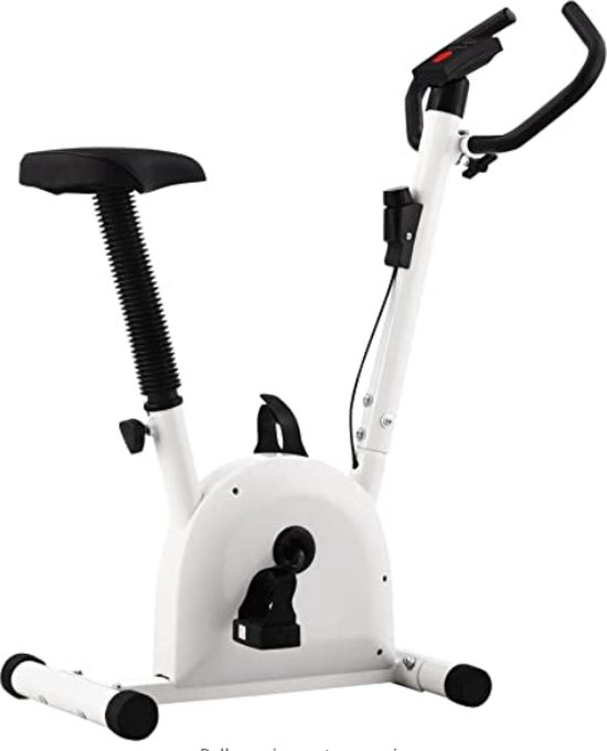 Hometrainer met bandweerstand wit - Home Trainer - Fiets Home Trainer ...