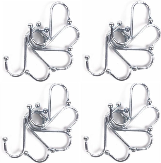Benson S-haken / ophanghaken - 20-delig - van metaal - 70 mm | bol
