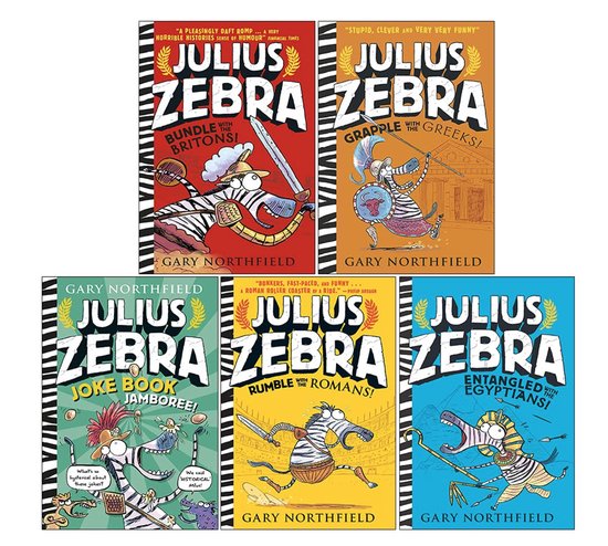 Julius Zebra 5 Kids Books Children Collection by Gary Northfield in ...